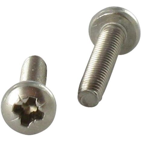 Vis autotaraudeuse Tête cylindrique bombée TCB Pozi 6X16 Inox A2-200 pièces