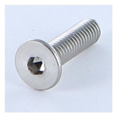 Vis métaux Inox A2 FHC tête fraisée empreinte hexagonale creuse M2.5X16 Filetage total-1 pièce