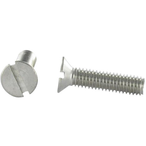 Vis métaux Inox A2 Tête fraisée TF Fendue M6X120-1 piece