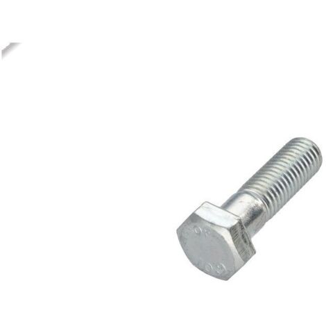 Corps de boulon filetage partiel Tête hexagonale TH M8X50 Classe 10.9 Acier zingué blanc-1 pièce