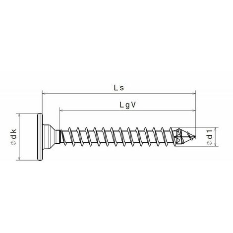 Spax Vis universelle WIROX , 3 x 20 mm, 25 Stk. - Carton L