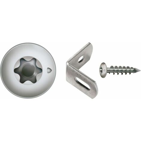 SPAX Connecteurs de clôture, 7 x 35 mm, jeu de 4, filetage complet ...