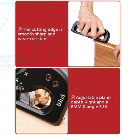 45 Grad Holzbearbeitung Fase Plane Cutter Trimming Tools Mit 3X Carbide ...