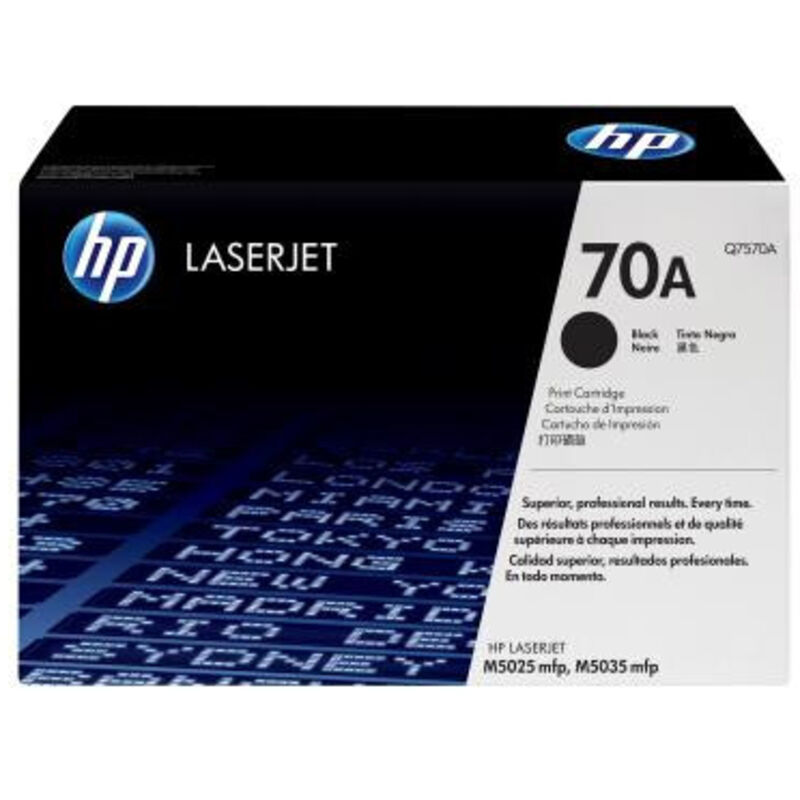 HP Cartridge No 70A HP70A HP 70A Black Schwarz (Q7570A)