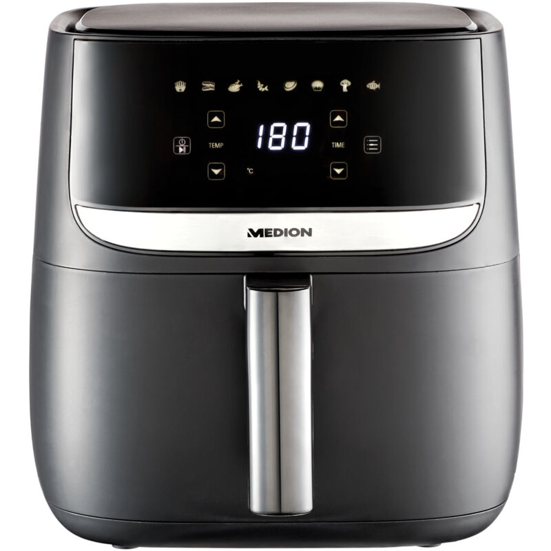 Medion MD 10532 Life E50 XL-Heißluftfritteuse 5,7 l, schwarz
