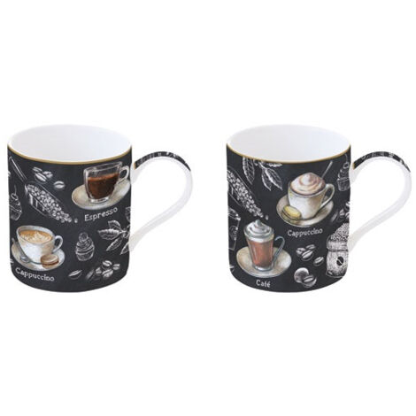 Coffret 2 Mugs 35 Cl - Barista - Easy Life