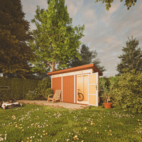 Abri de Jardin Qualité Premium 4m² - L161xL412cm - Kit tout compris ...