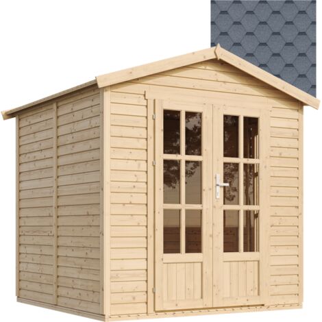 TIMBELA M351FB Cabane en bois avec plancher, avec bardeaux bitumineux ...