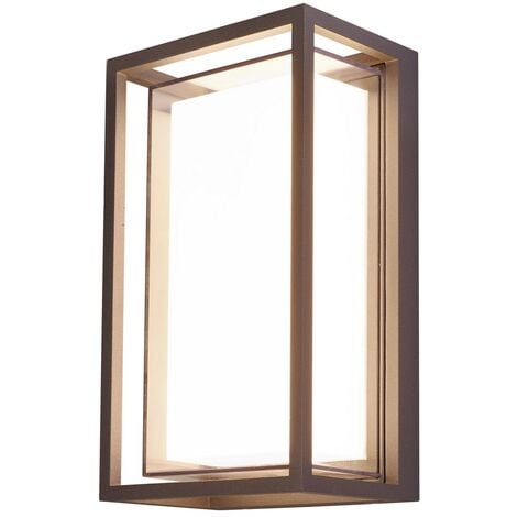 Applique LED murale mod. Leon couleur corten