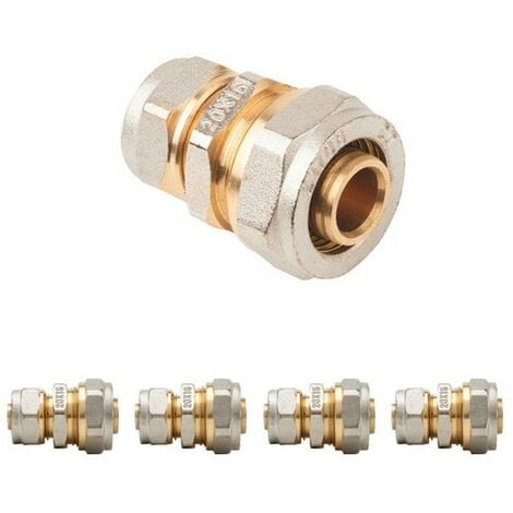 Lot de 5 Manchon réduit 20-16 pour tube de compression multicouche 20 mm, sans machine à sertir ...