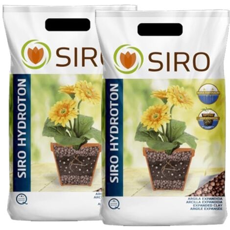 2 x Billes d'argile Argile Expansée Organique pour Plantes 45L. Terrain ...