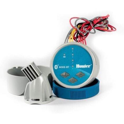 Programmateur d'arrosage à piles Hunter NODE-BT-400, 4 zones d'irrigation 9V