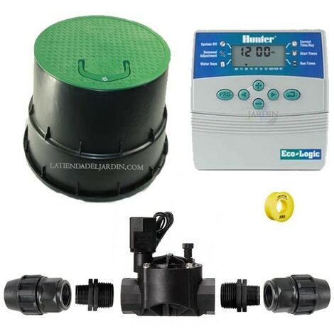 Kit arrosage professionnel Hunter-Rain Bird 1 zone 24v pour tuyau 20mm