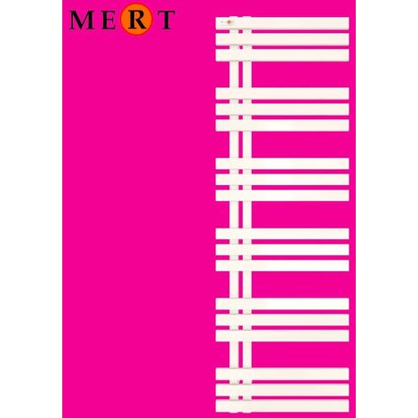 MERT Design Badheizkörper "ELEN" 50 x 80 cm, weiss, rechts-/linksbündig