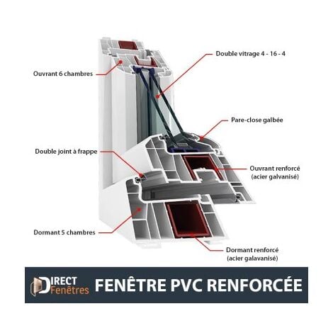 Châssis Fixe Gris Anthracite - H.45 x l.60cm