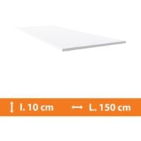 Plat PVC Blanc - L.150 x l.10cm