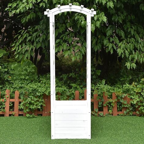 Melko Rose Arch White Wood Trellis Trellis Trellis Trellis Grid Griglia ...