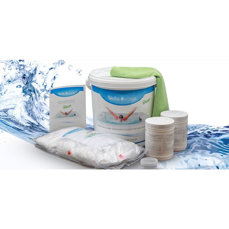 Chemieset Wellis Crystal für Schwimmbäder Crystal for swimspa