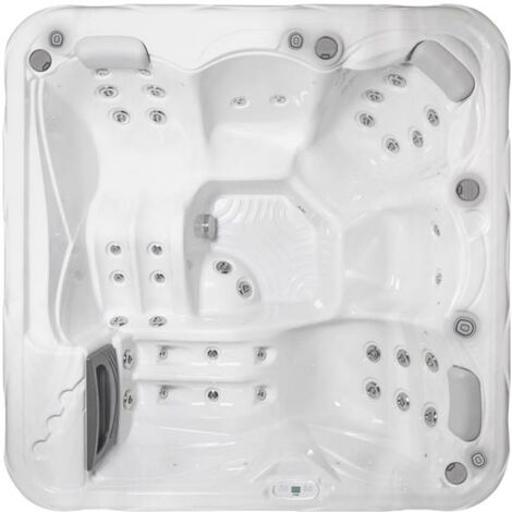 Wellis MYLINE Whirlpool Pluto 5 Personen 200 x 200 x 85cm HotTub 42 ...