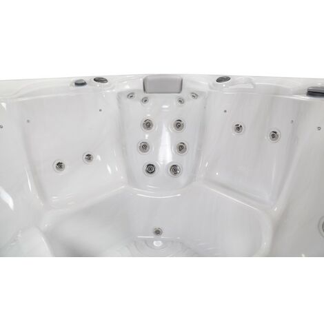 Wellis MYLINE Whirlpool Pluto 5 Personen 200 x 200 x 85cm HotTub 42 ...