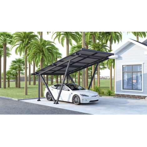 Ombrellone per posto auto coperto solare con pannelli fotovoltaici ...