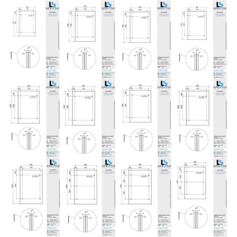 Glaszentrum Hagen - Typ/StbS3 250x90cm Glasvordach Vordach Türvordach ...