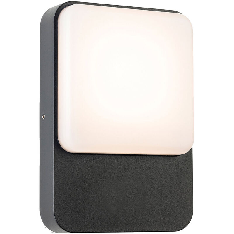 Firstlight Hero LED Wall Light Graphite with White Polycarbonate ...