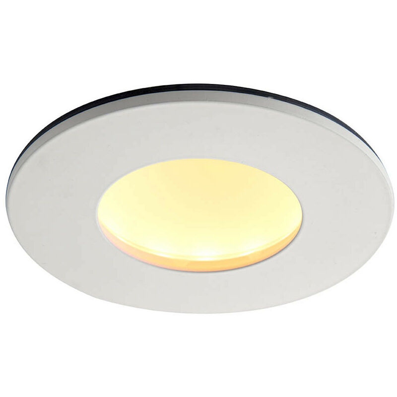Saxby Orbitalpro 4CCT 9W Recessed Downlight Matt White Paint IP65
