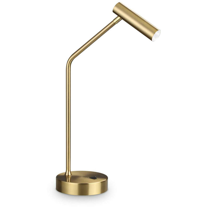 Ideal Lux Easy Integrated LED Table Lamp Brass 250Lm 3000K