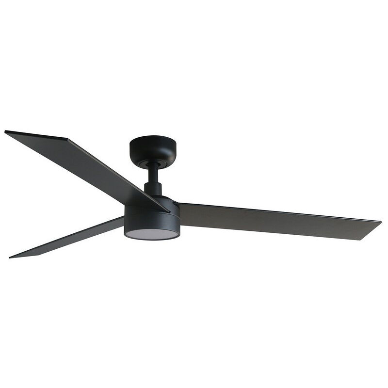 Faro Rudder Large Led Black, Walnut Ceiling Fan With DC Smart Motor 6 Speed