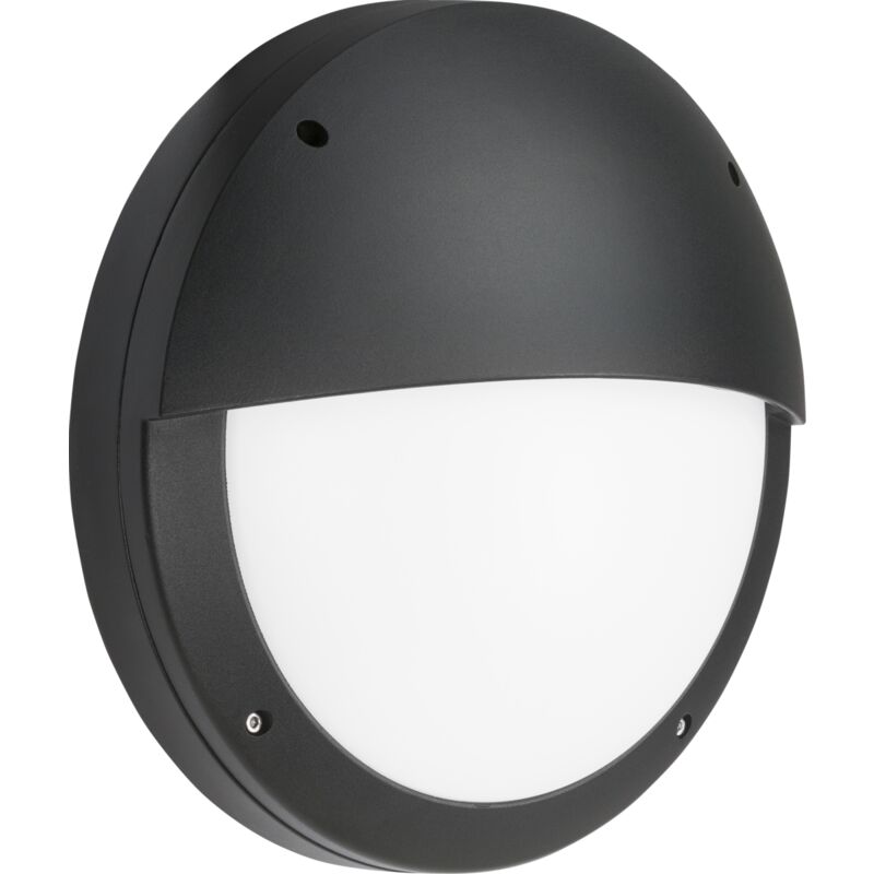 LED Eyelid Bulkhead CCT with Emergency & Microwave Sensor Black 230V ...