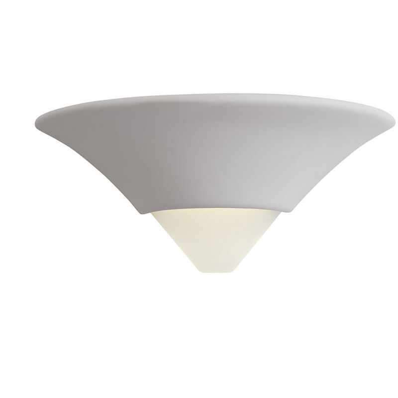 Firstlight Ceramic - 1 Light Indoor Wall Uplighter - 100W Unglazed ...