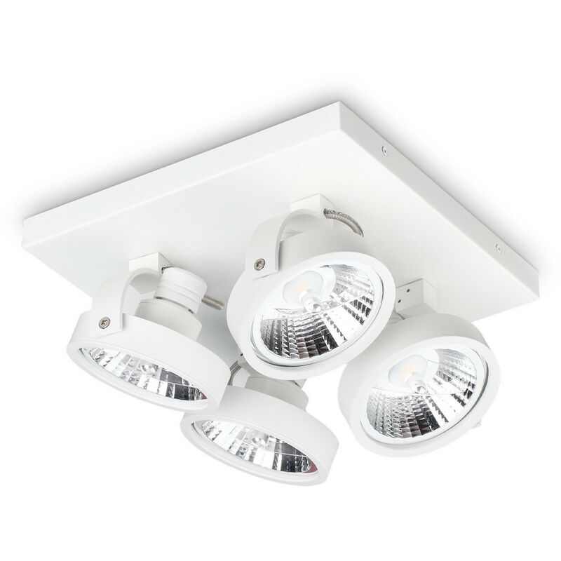 Ideal Lux KONIG 4 Light Ceiling Spotlight Clusters White
