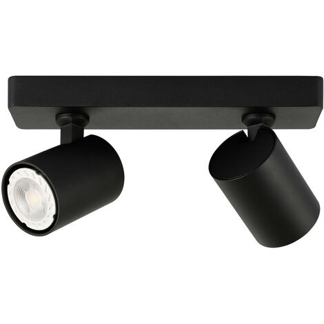 Italux Lumsi Modern 2 Light Twin Ceiling Spotlight, GU10