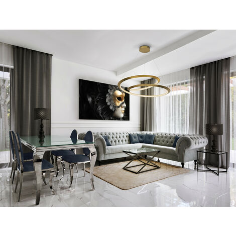 Schuller Eternity Integrated LED Pendant Ceiling Light Gold Dimmable ...