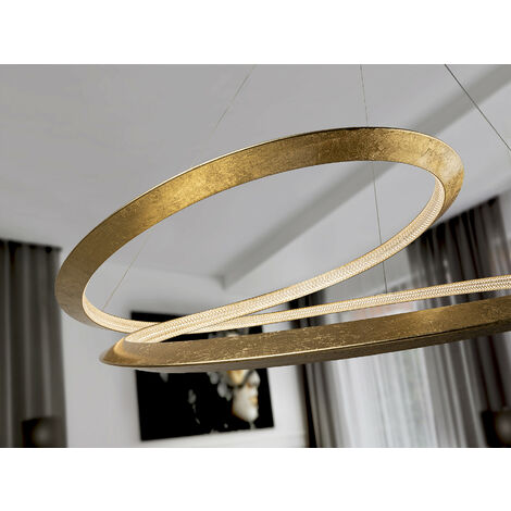 Schuller Eternity Integrated LED Pendant Ceiling Light Gold Dimmable ...