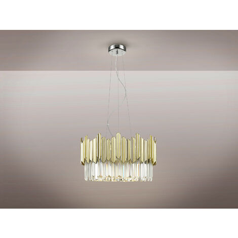 Schuller Tiara Pendant Ceiling Light 6 Light Chrome G9