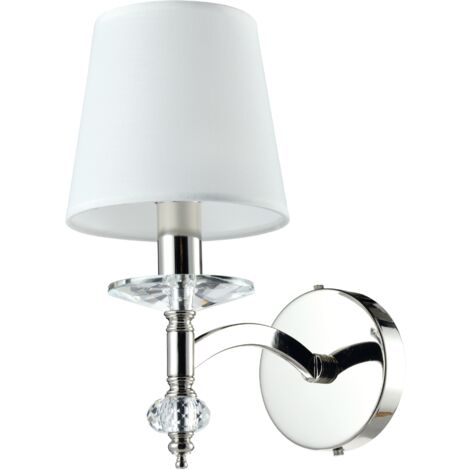 Cosmo Verona Wall Lamp With Shade Nickel, E14