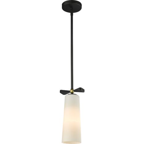 Cosmo Bow Slim Pendant Ceiling Light Black, E27