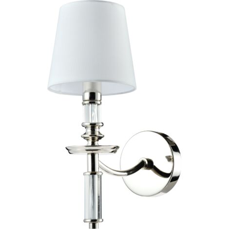 Cosmo Siena Wall Lamp With Shade Nickel, E14