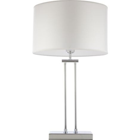 Cosmo Athens Table Lamp With Round Shade Silver, E27