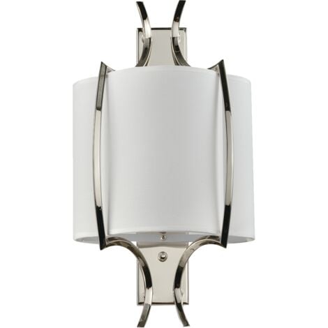 Cosmo Faro Wall Lamp With Shade Nickel, E14