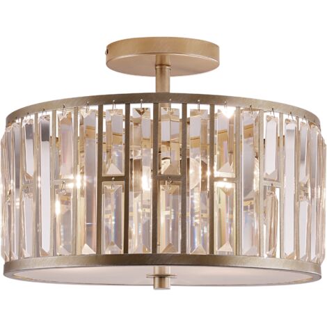 Cosmo Kyiv 3 Light Ceiling Light Champagne, E27
