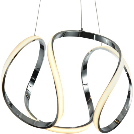 Cosmo Tokyo Integrated Led Pendant Ceiling Light Silver, 3000K