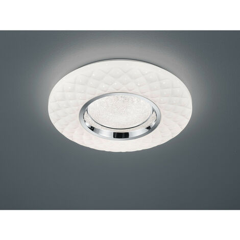 Trio Magnolia Modern Flush Ceiling Light White 3000-6000K Remote control