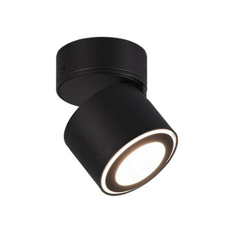 Trio Taurus Modern Surface Mounted Downlight Black Matt 3000K