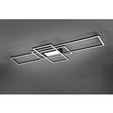 Trio Irvine Modern 60W LED Semi Flush Light Anthracite 3000-6500K ...