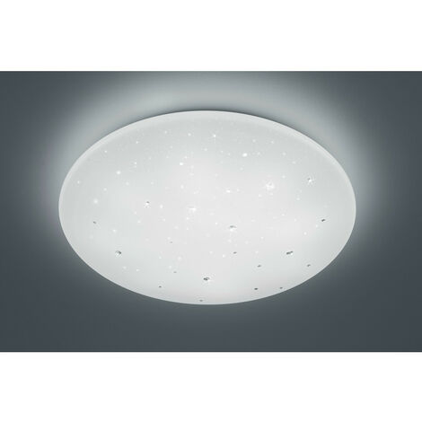 Trio Achat Modern Flush Ceiling Light White 3000-5500K Remote control