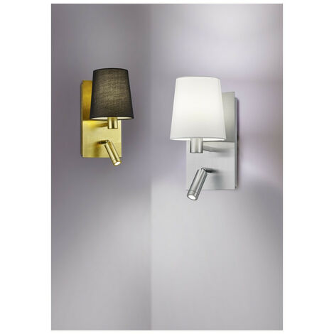 Trio Marriot Modern Reading Light Nickel Matt
