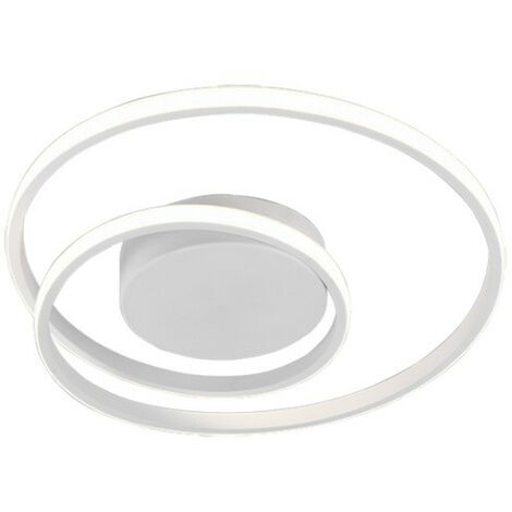 Trio Zibal Modern LED Semi Flush Light White Matt 3000K